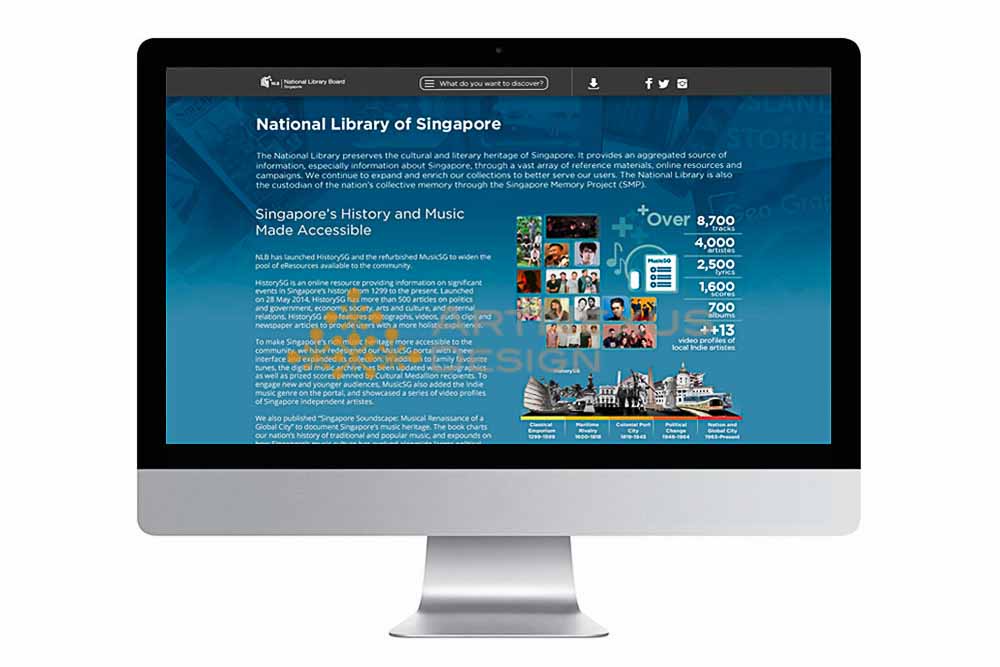 Online Annual Report Microsite for National Library Board