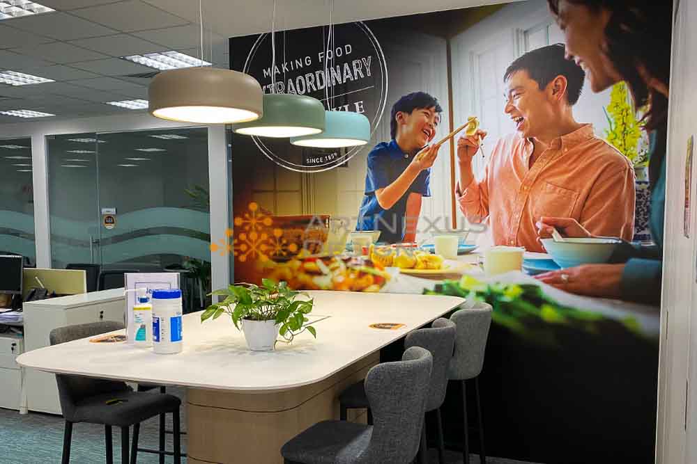 Corporate Office Wall Mural for Branding - Artnexus Design
