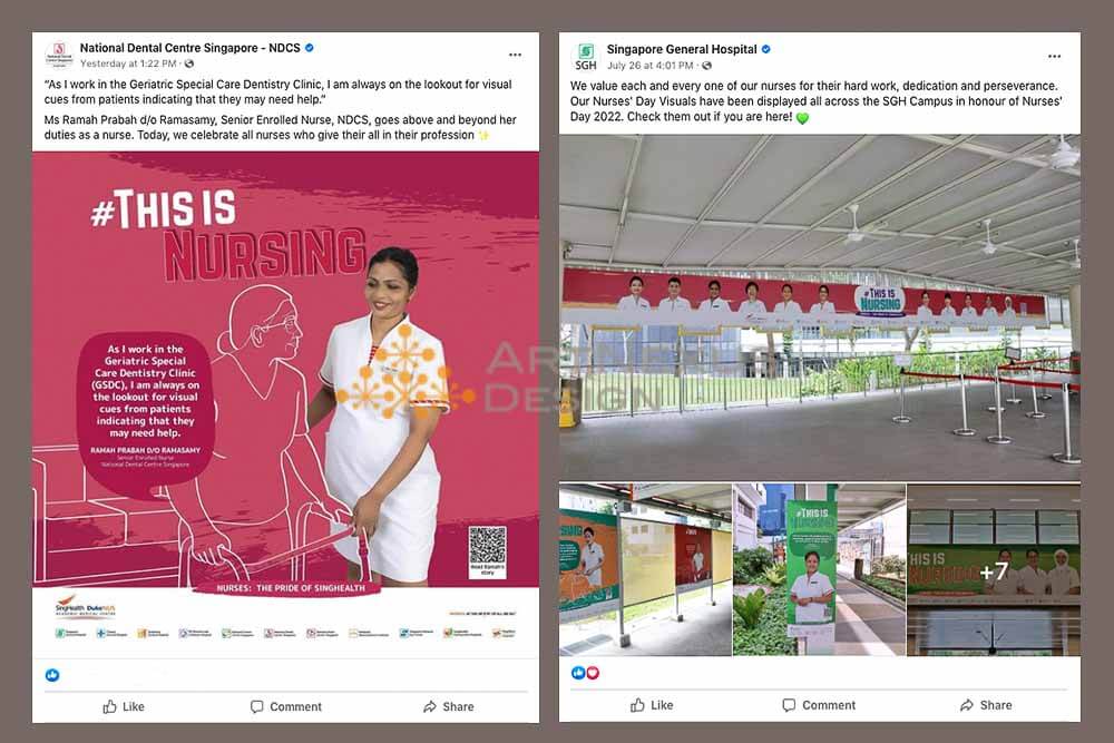 Design Agency for SingHealth Nurses’ Day Collateral | Artnexus Design