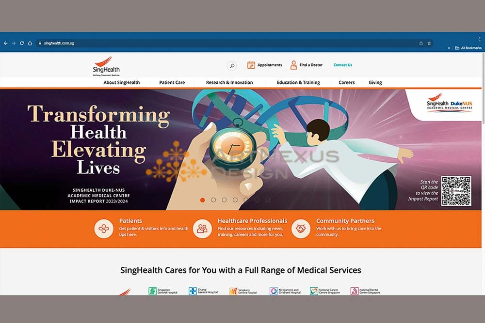 SingHealth Impact Report 2023-24 Microsite | Artnexus Design 🎖️